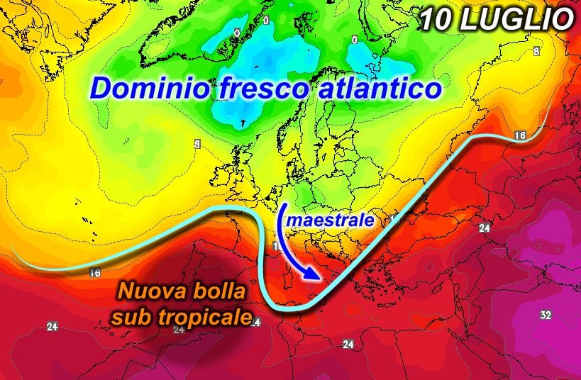 Maestrale in ingresso dal 10 luglio ma... - METEO SARDEGNA