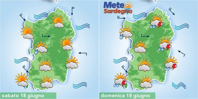 Meteo peggiora domenica, poi lunga fase instabile con frequenti temporali - METEO SARDEGNA